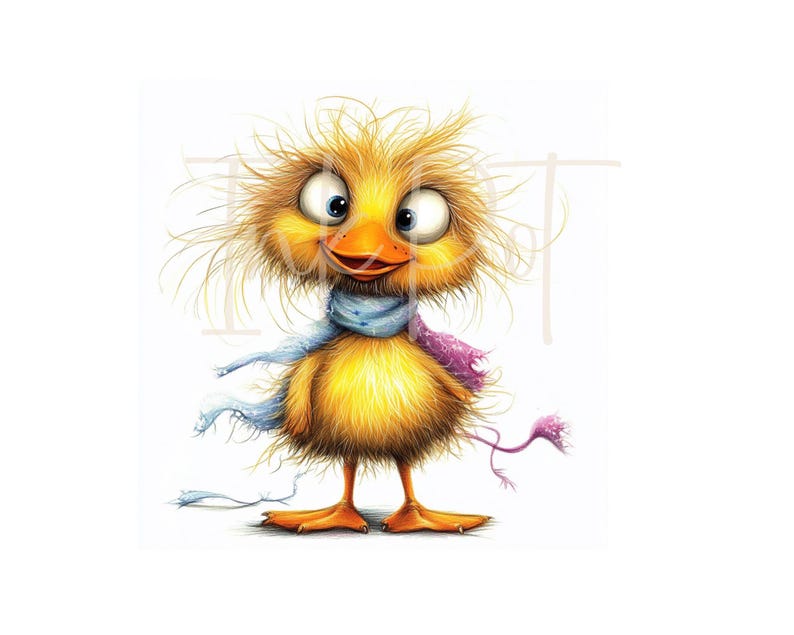 Frazzled Birds Clipart 14 Funny Birds Digital Clipart Watercolour ...