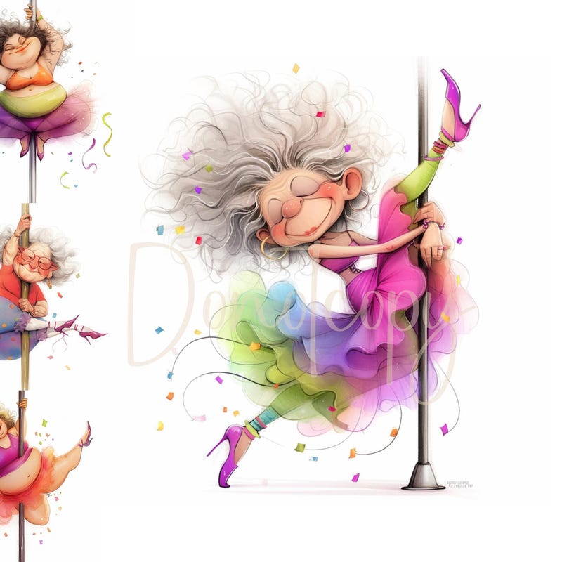 Dancing Ladies Clip Art - Etsy