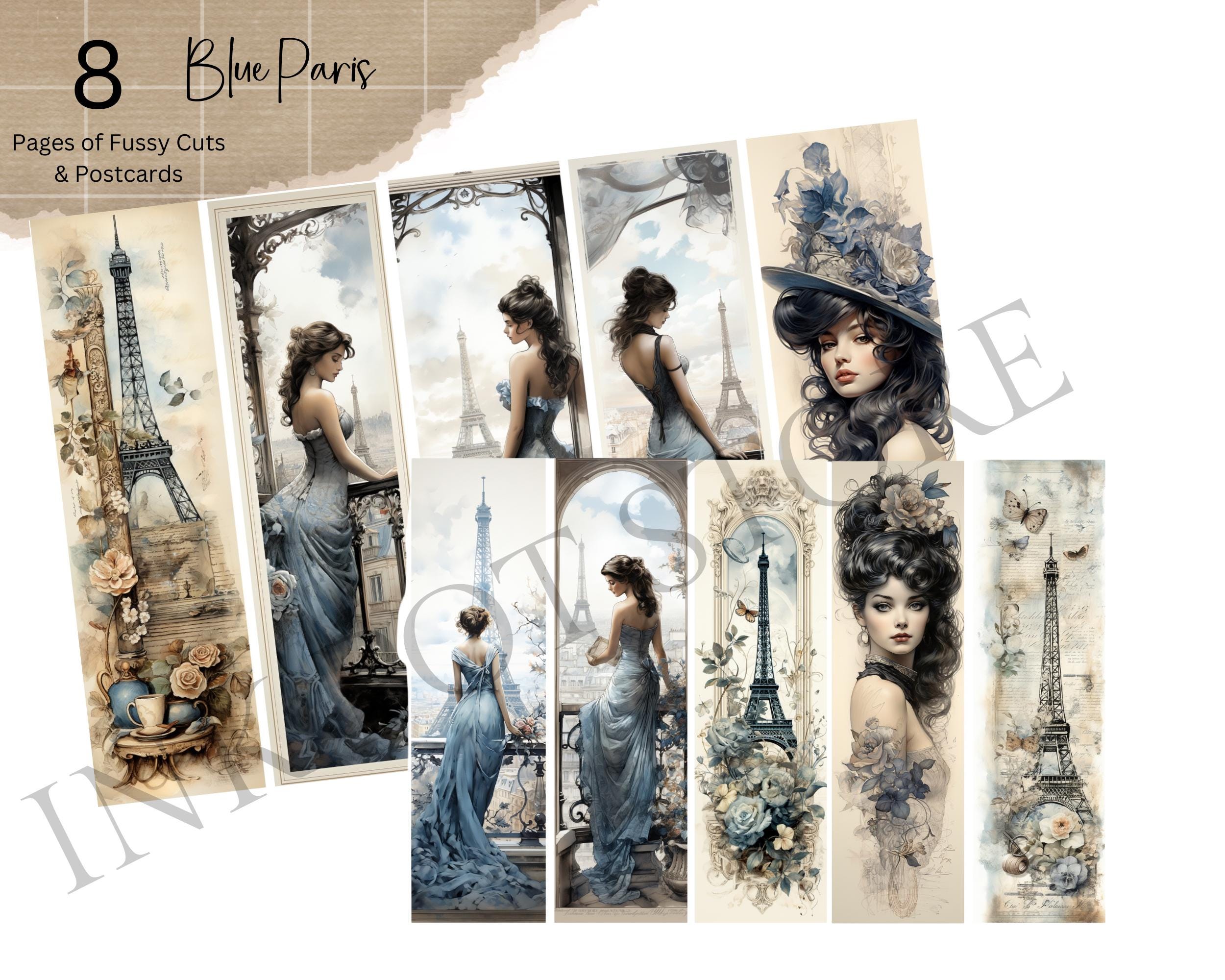 Paris Journal Pages Paris French Junk Journal Paper Kit Vintage French ...