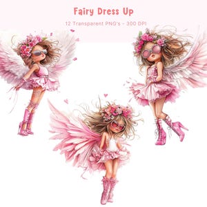 Quirky Girls Clipart, Whimsical Girls Clipart, Quirky Girls Clipart ...