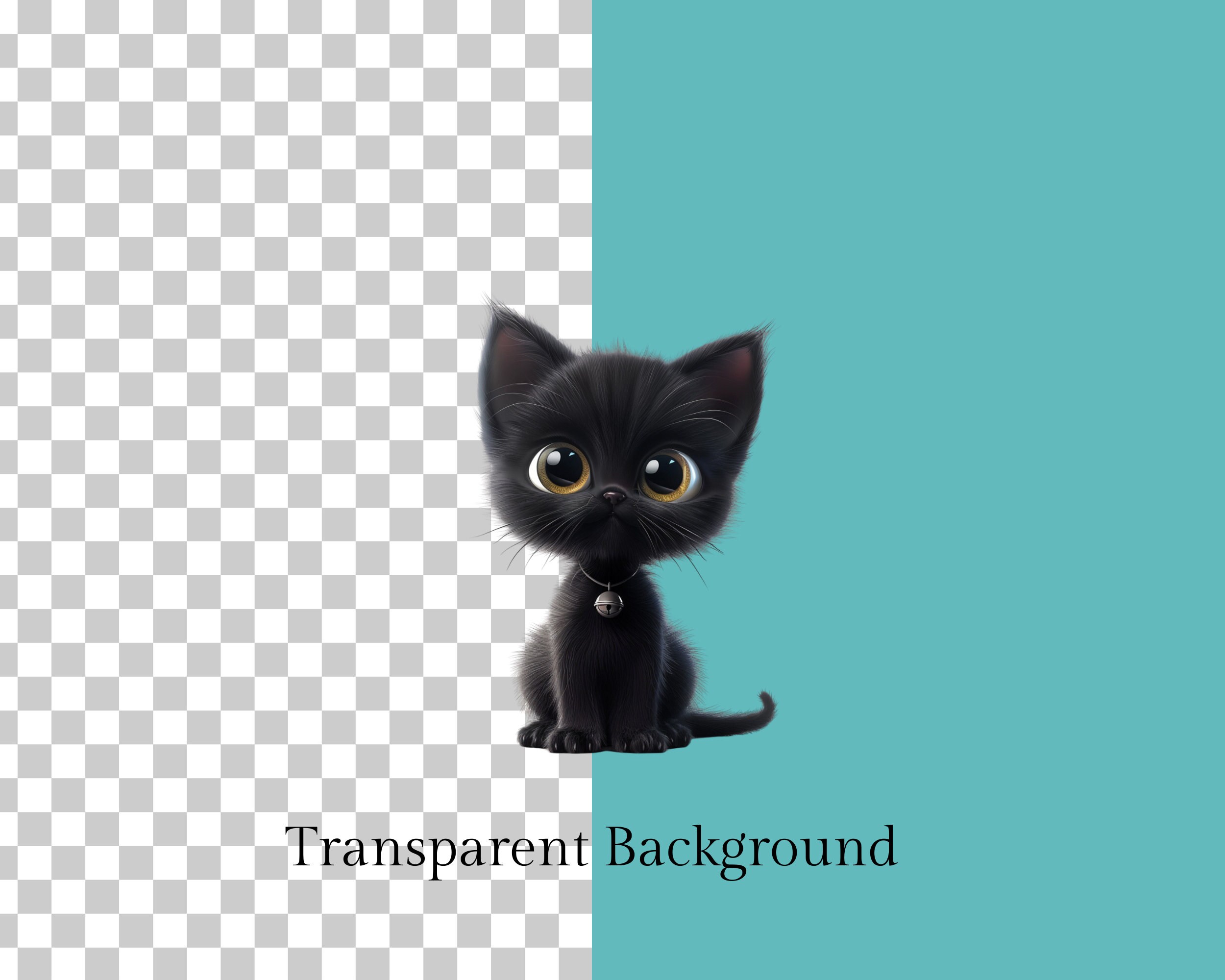 Cute Cat Clipart Bundle, Cute Cats PNG, Happy Cats PNG, Cartoon Cat PNG ...