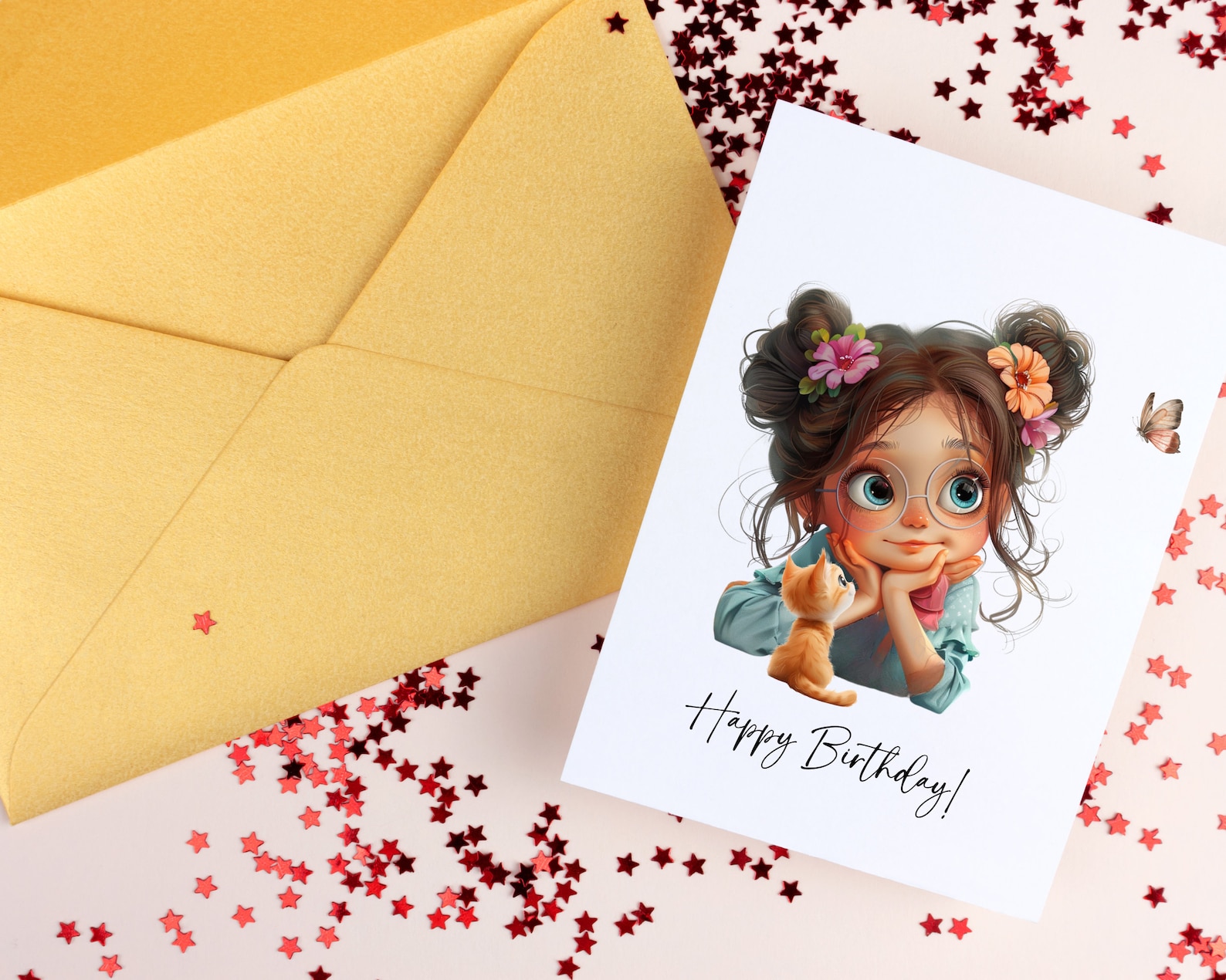 Quirky Girls and Cats Clipart Bundle Whimsical Girls Clipart Quirky ...