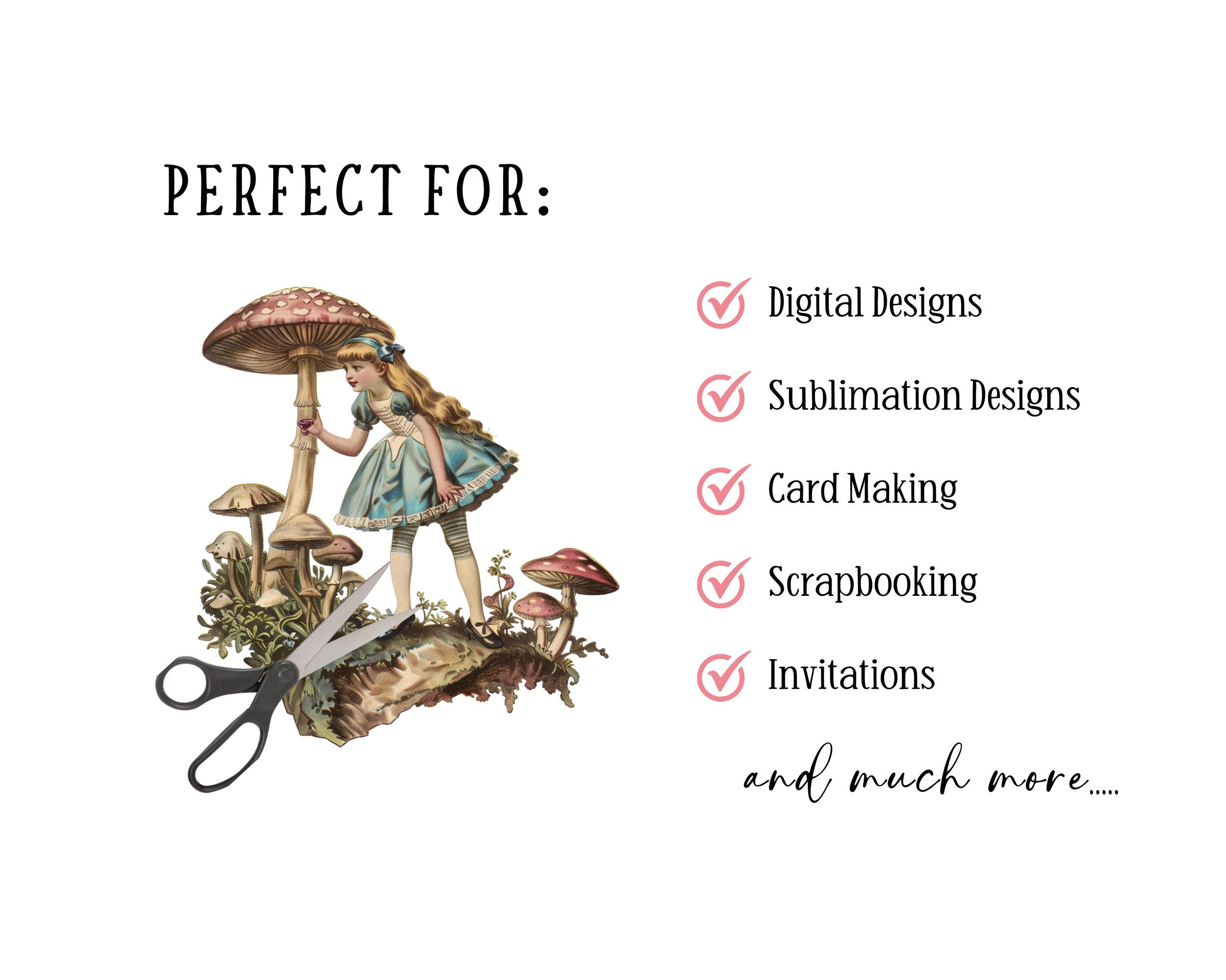 Vintage Alice in Wonderland Clipart Alice Clip Art Alice in Wonderland ...