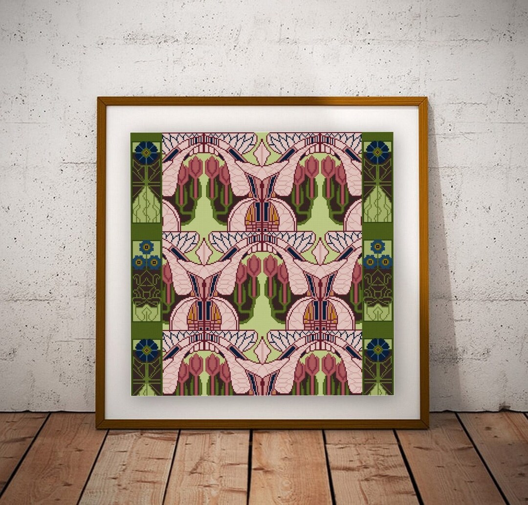 Rene Beauclair Art Deco Organic Design Cross Stitch PDF Arts and Crafts ...