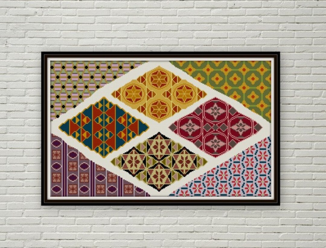 Geometry Exercise No. 1 Cross Stitch Pattern PDF / Repeating Patterns ...