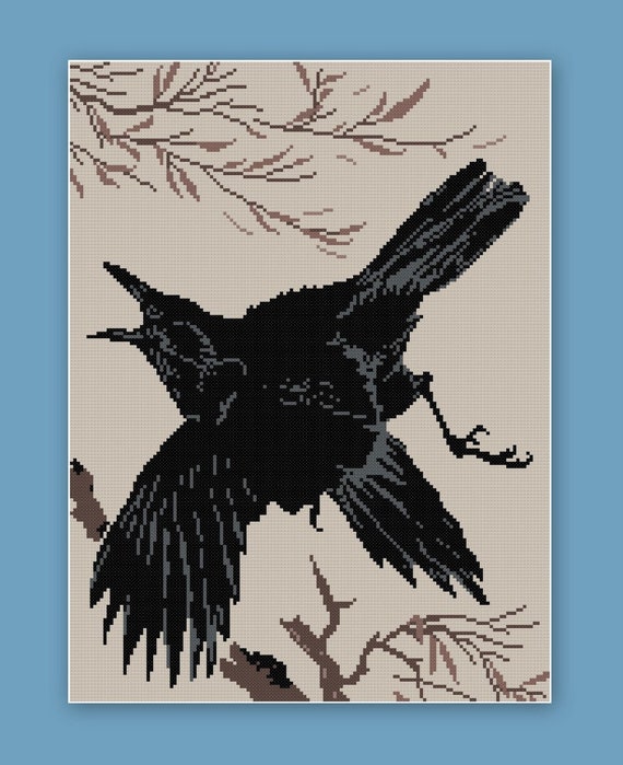 Willow Tree Crow Template