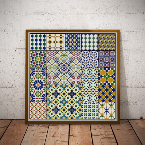 Geometry No. 3 Cross Stitch Pattern PDF 5x5 Repeating Patterns - Etsy