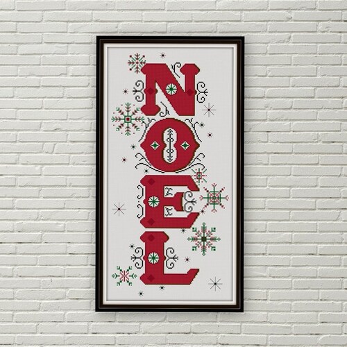 Christmas Cross Stitch Pattern Noel Cross Stitch Embroidery - Etsy