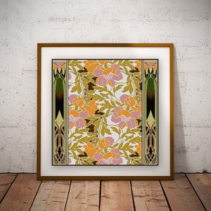 Bright Floral Design Cross Stitch Pattern / Rene Beauclair / Arts and ...