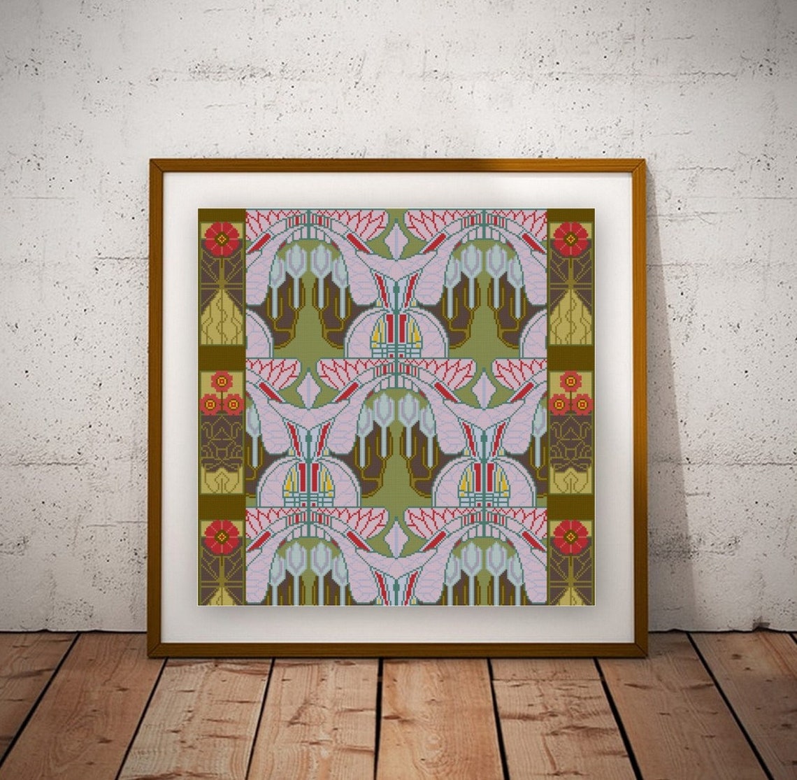 Rene Beauclair Art Deco Organic Design Cross Stitch PDF Arts | Etsy