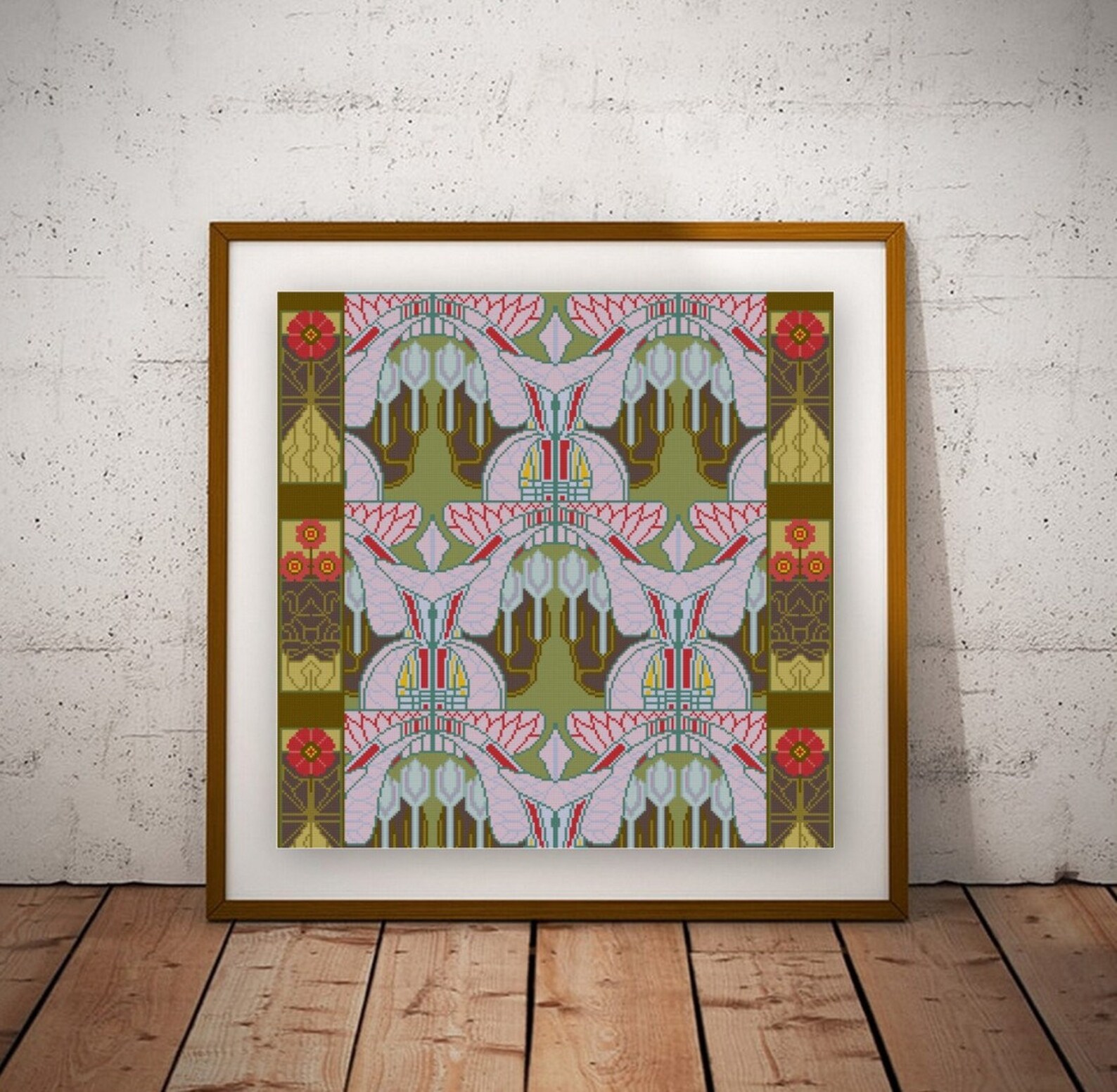 Rene Beauclair Art Deco Organic Design Cross Stitch PDF Arts | Etsy