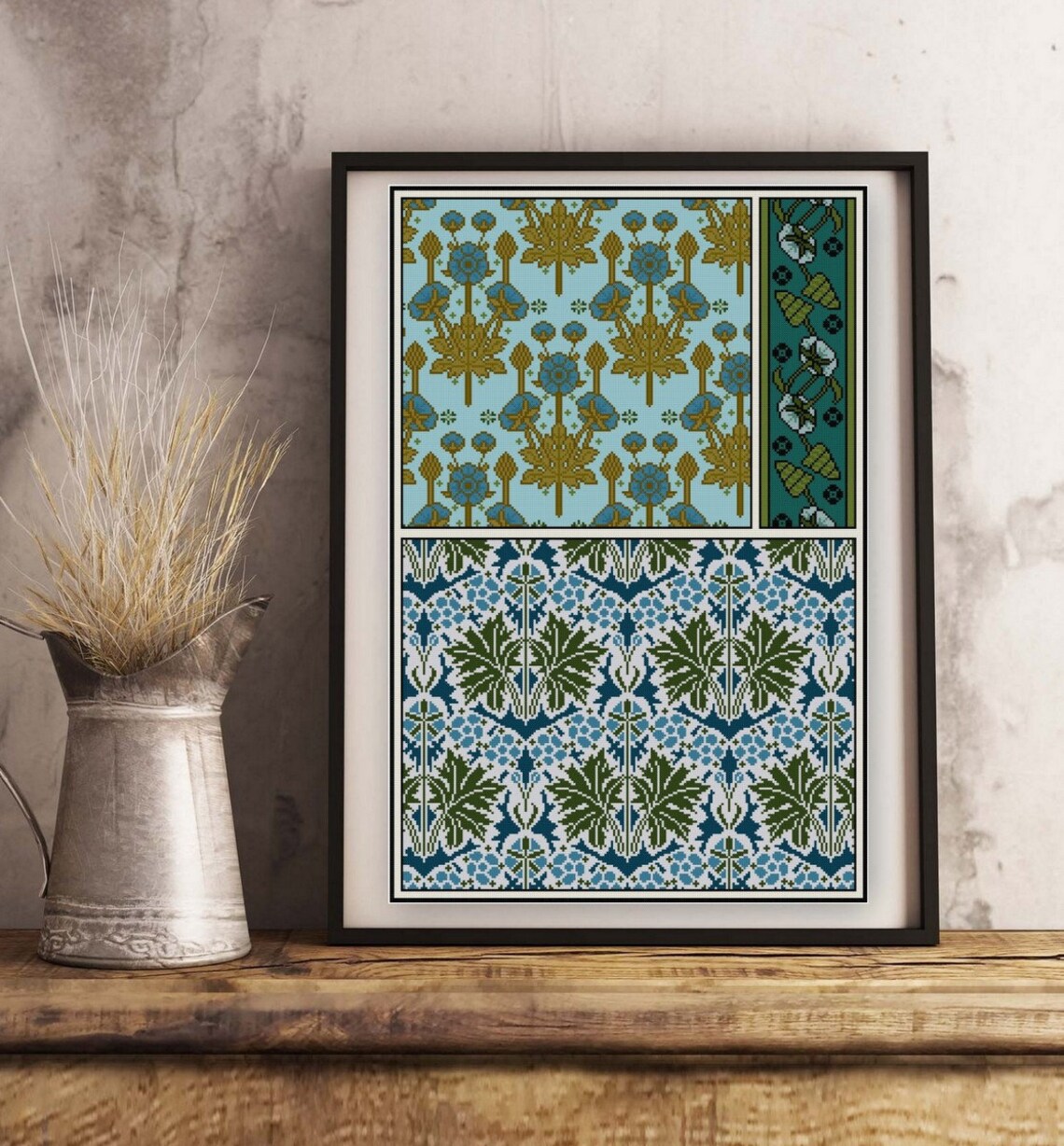 Botanical Buttercup Panel No. 2 Cross Stitch Pattern PDF Maurice ...