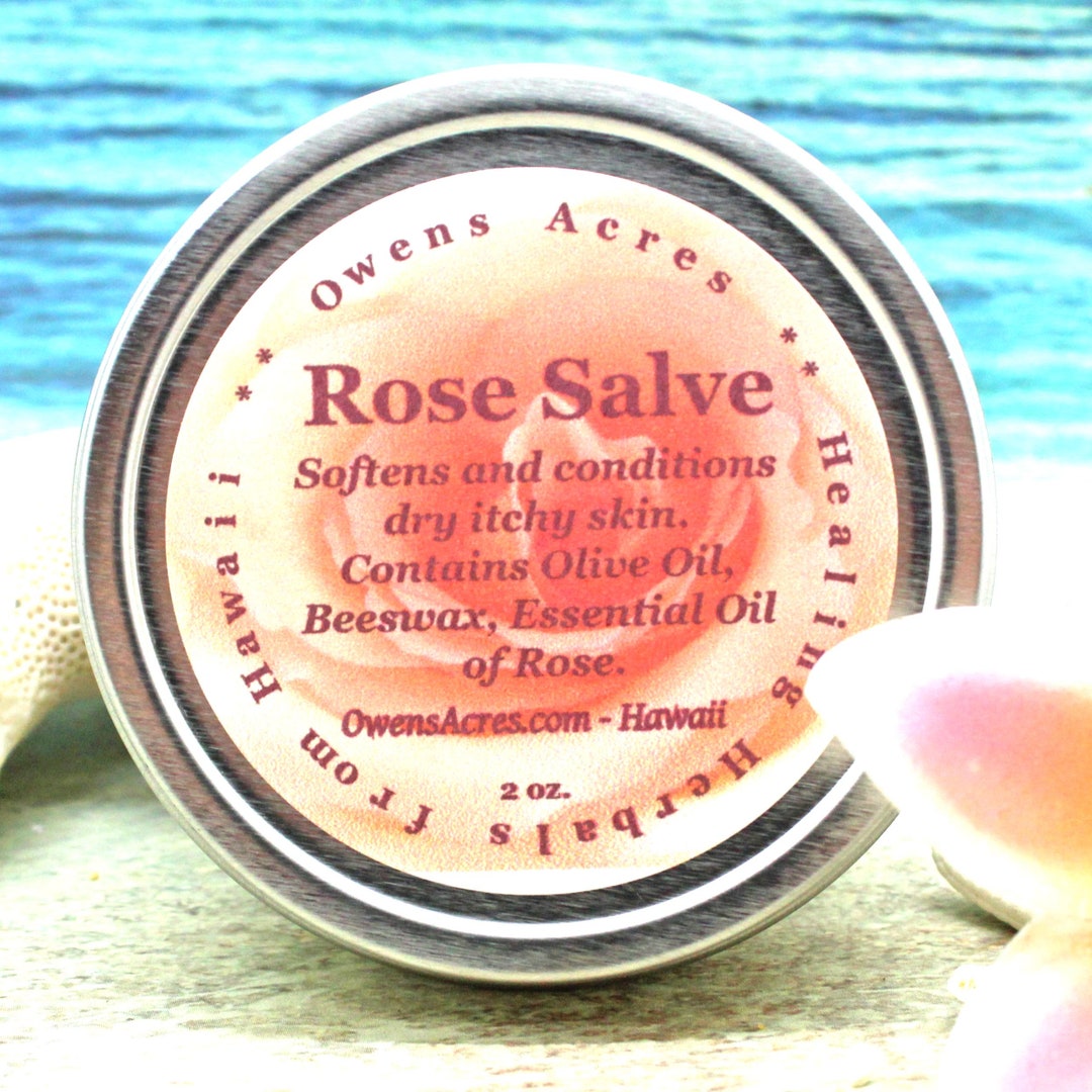 ROSE SALVE / Soothing Rose Salve for Skin / Solid Perfume / Herbal ...
