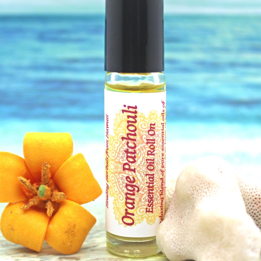 ORANGE PATCHOULI / Roll on Essential Oil Perfume / Uplifting / Essential Oil Roll on ...
