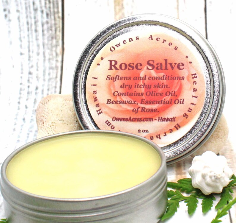ROSE SALVE / Soothing Rose Salve for Skin / Solid Perfume / - Etsy