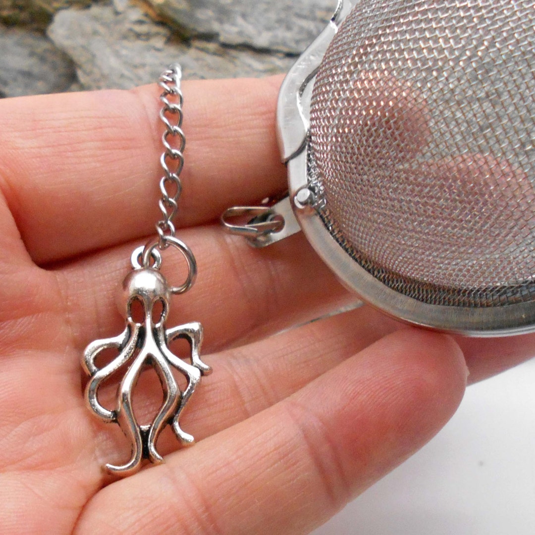 Tea Ball Infuser With Octopus Charm Tea Ball, Tea Strainer, Tea Infuser ...
