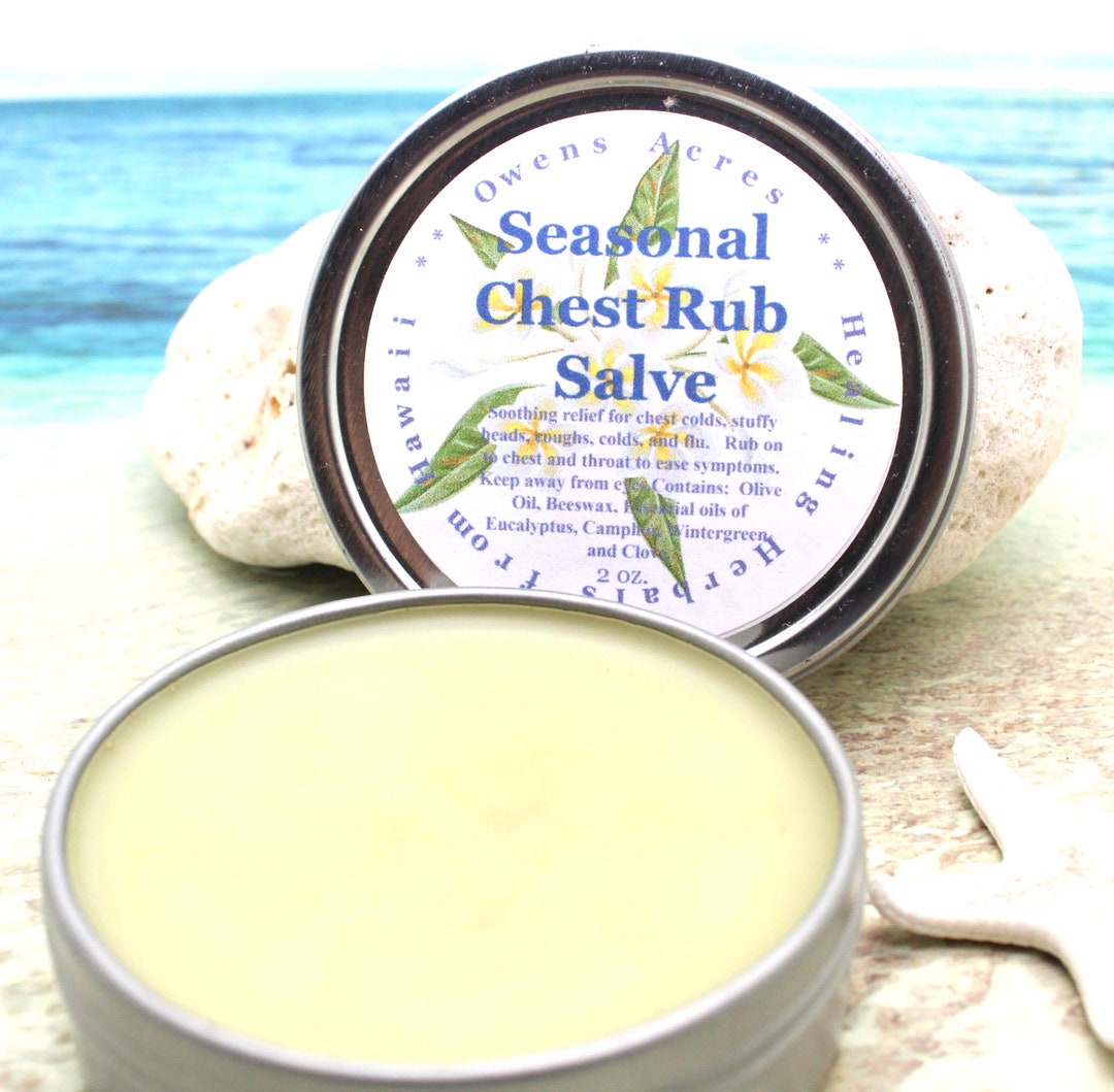 Seasonal CHEST RUB / Soothing Herbal Salve / Old Fashioned Chest Rub ...