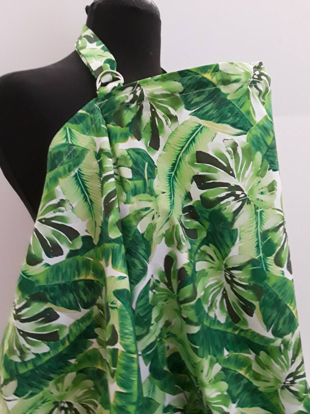 Tropical Leaf Cotton Nursing Cover With D-ring - Etsy