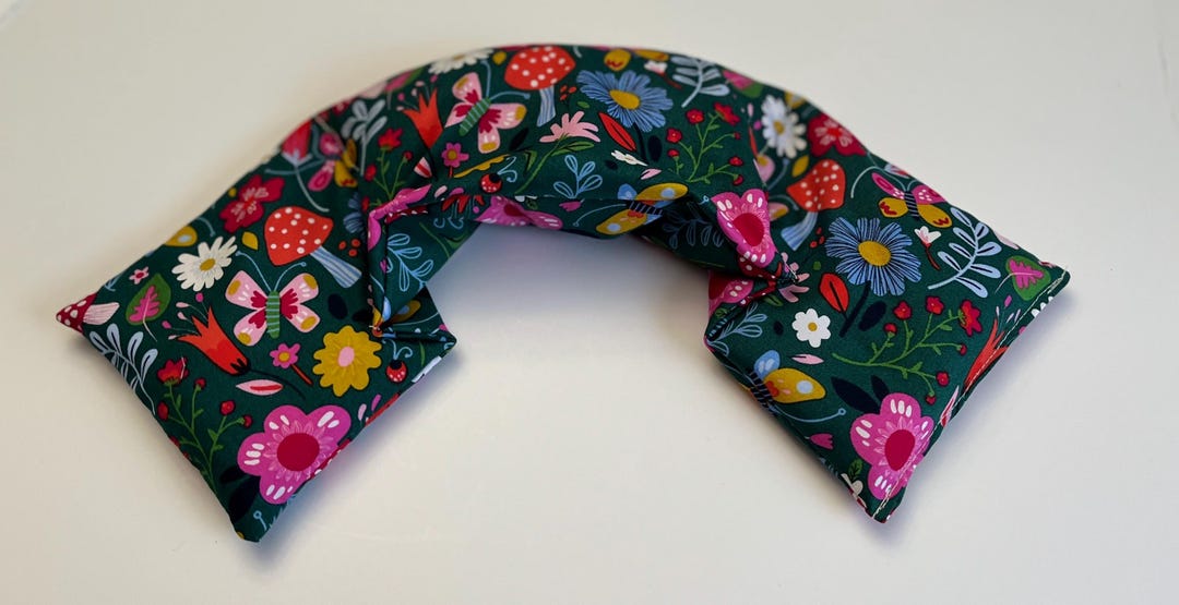 Floral Rice Heating Pad: Scented Neck Wrap, Hot Cold Therapy - Etsy