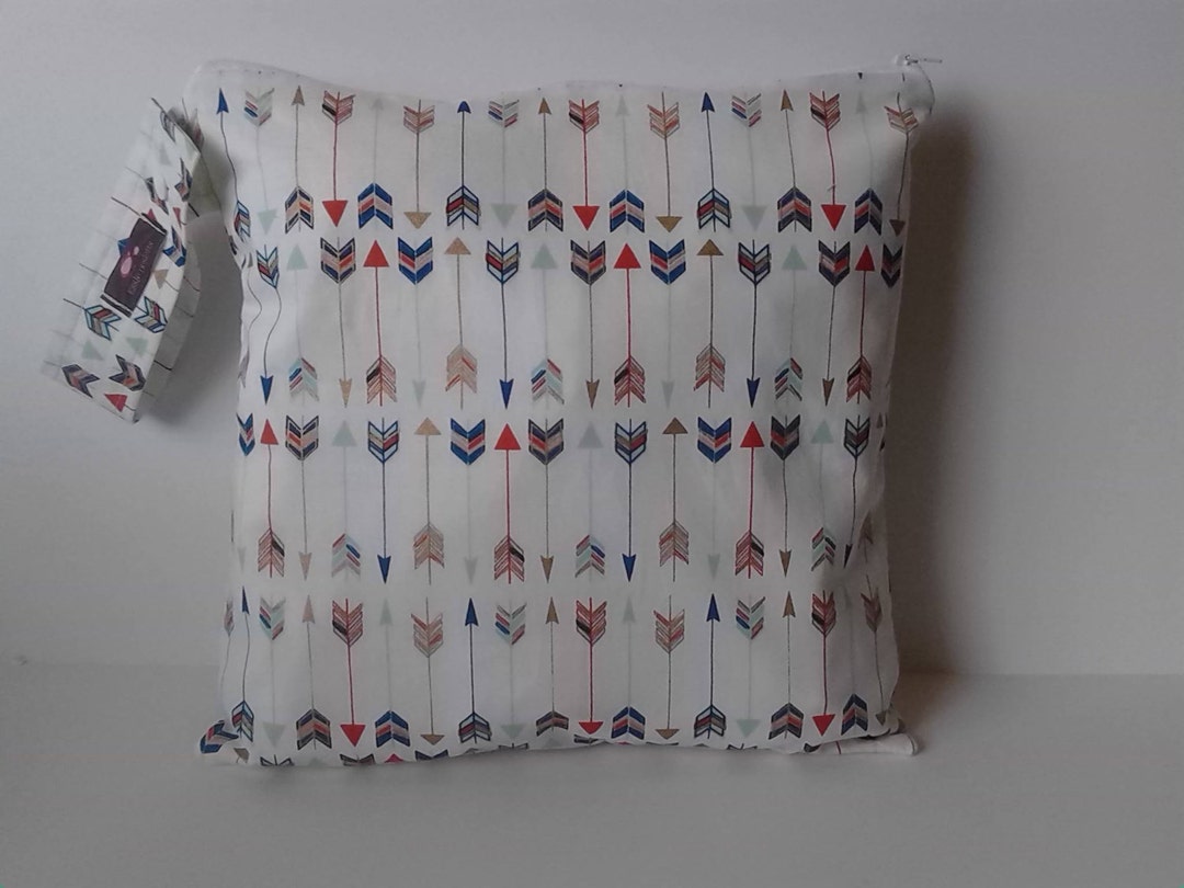 Cream Arrows Wet Dry Bag: Cloth Diaper Keeper - Etsy