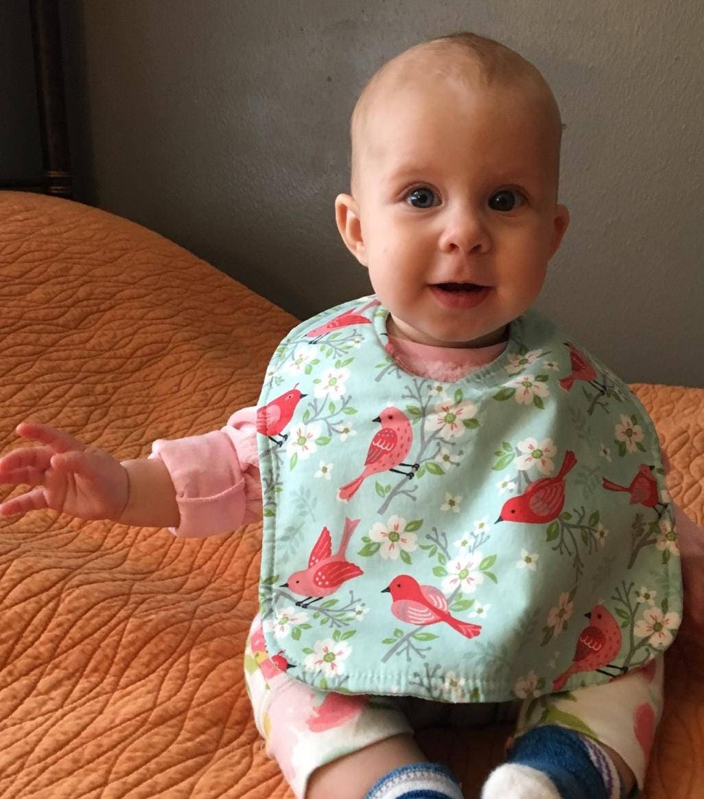 Tee Pee Baby Bib Dribble Bib Handmade Bib Drool Bibaqua - Etsy