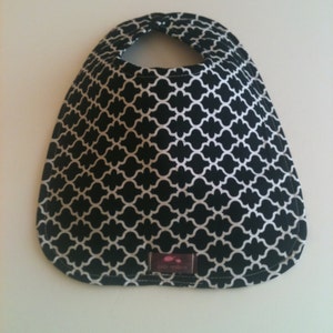 Baby Bib Dribble Bib Handmade Bib Drool Bib Black and - Etsy
