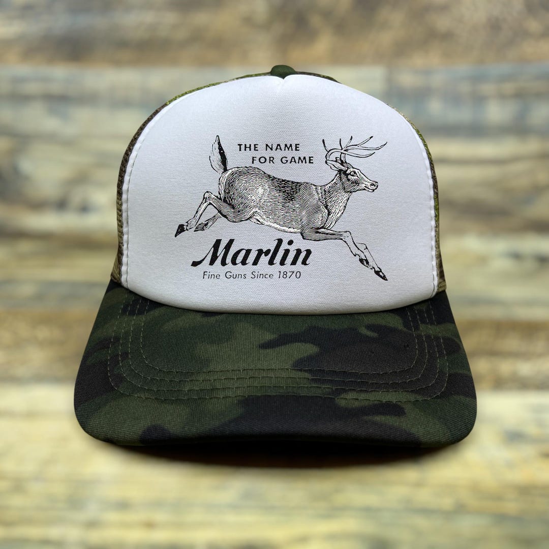 Marlin Rifles Mens Trucker Hat Camouflage Snapback Deer Hunting ...