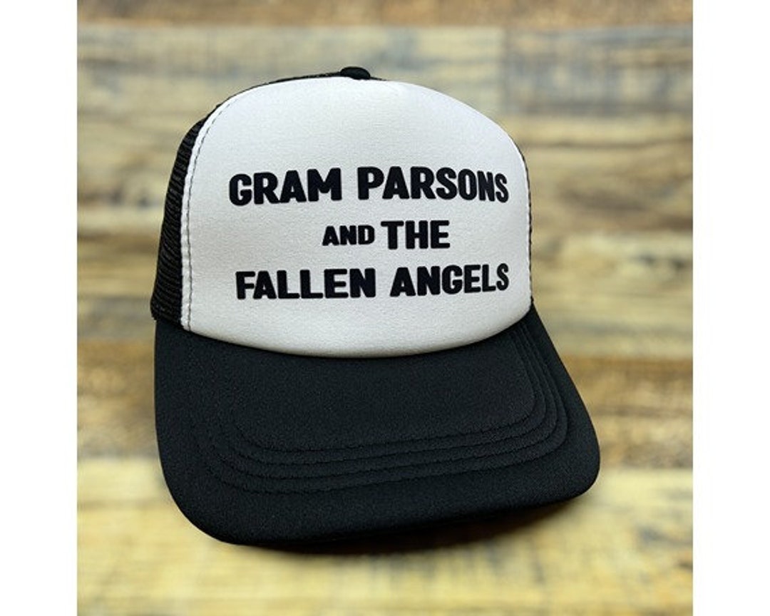 Gram Parsons and the Fallen Angels Unisex Trucker Hat Black Snapback ...
