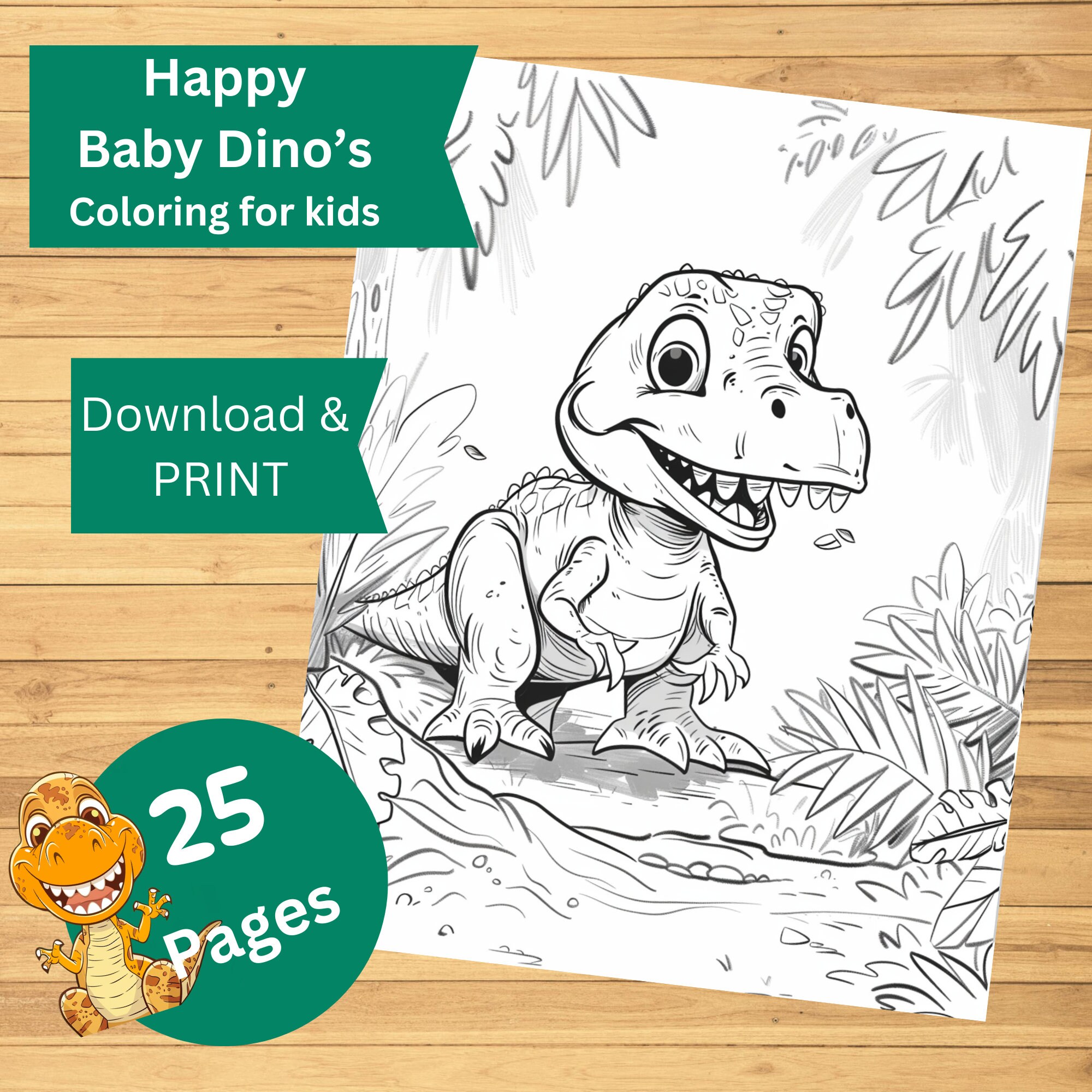 Dinosaur Coloring Pages-25 Dinosaur Pictures to Download & Print for ...