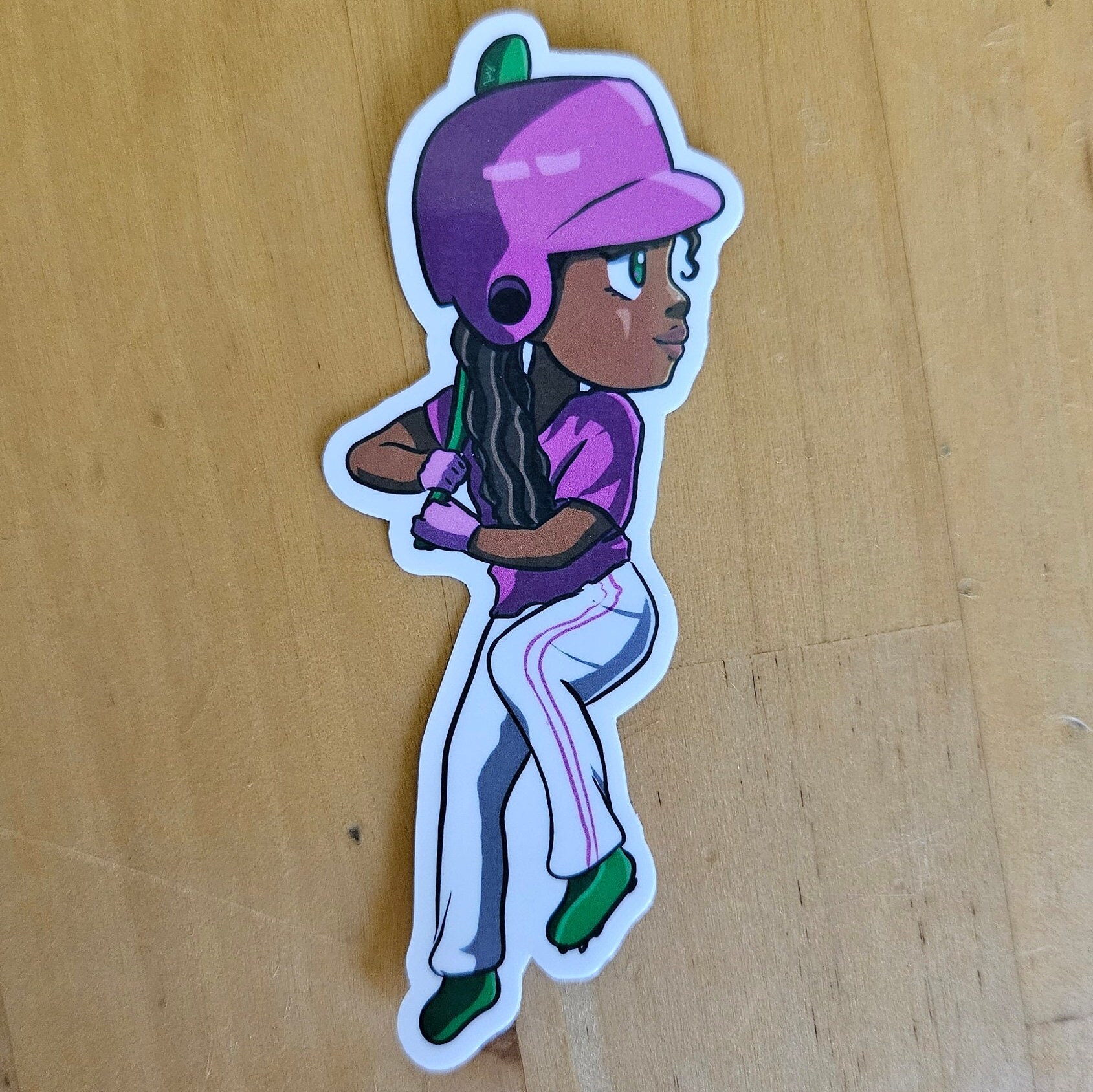 Womens Girls Baseball Softball Vinyl Sports Sticker - Etsy