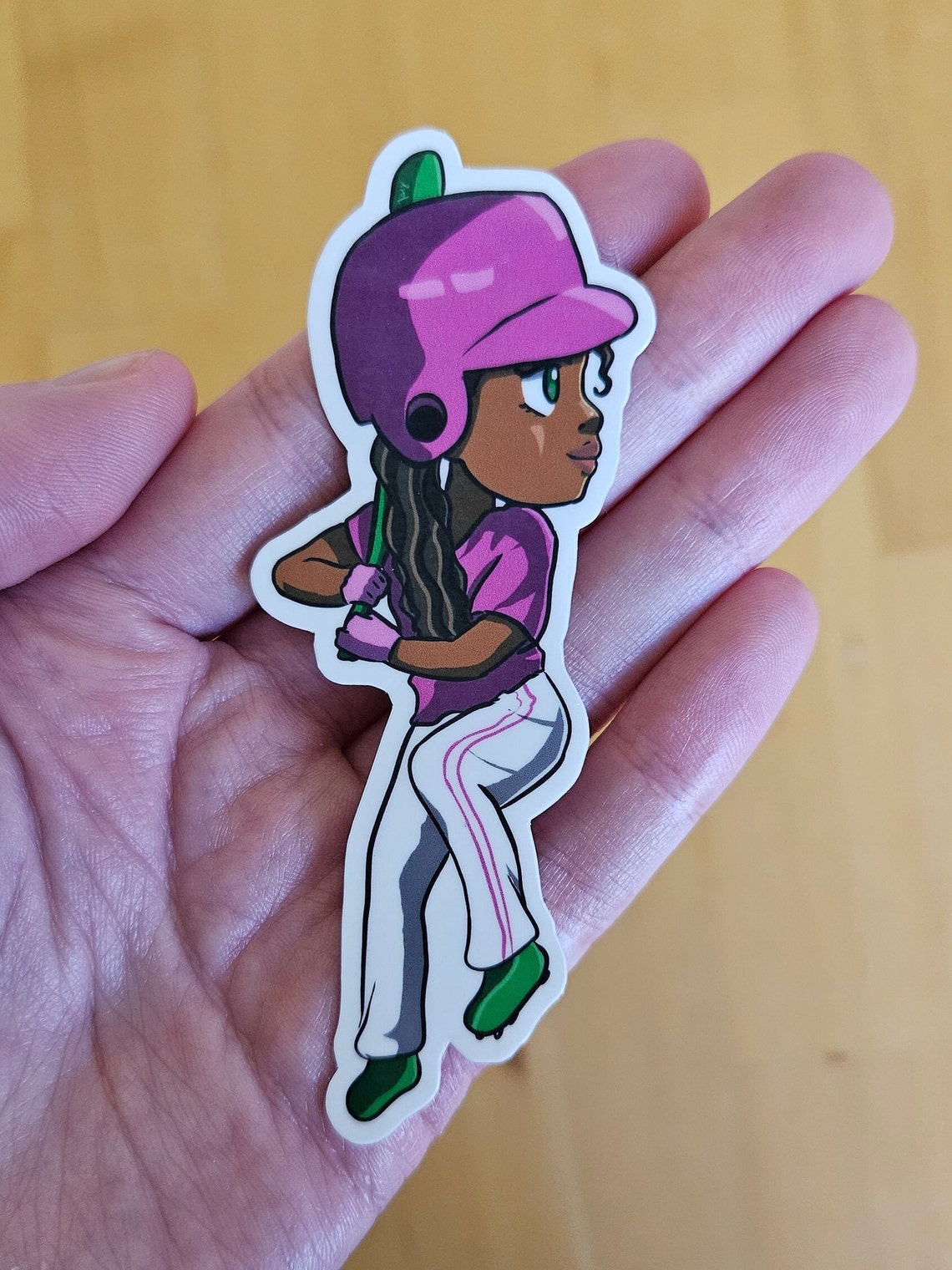 Womens Girls Baseball Softball Vinyl Sports Sticker - Etsy