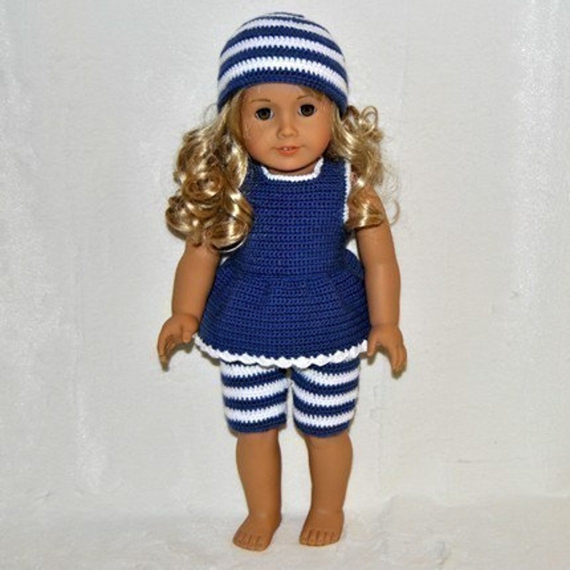 Instant Download - PDF Crochet Pattern - 18 Inch AG Doll Summer Outfits ...