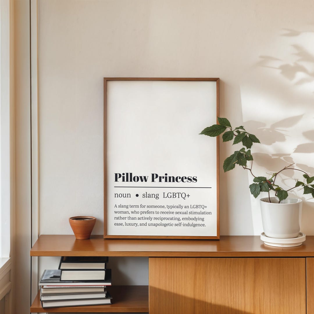 Pillow Princess Definition Print – LGBTQ+ Slang Poster, Queer ...