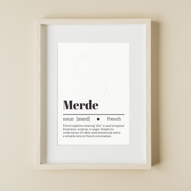 French Word Art - Etsy