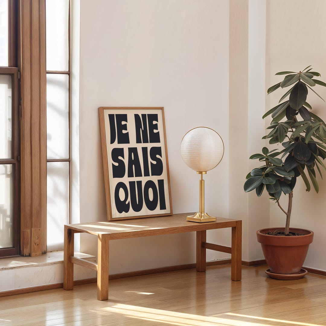 Je Ne Sais Quoi Poster - Digital Download Poster Wall Art - Etsy