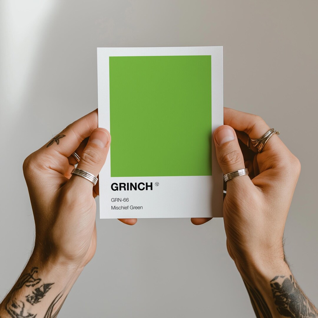 Last Minute DIY Christmas Card Printable, Designer Color Card Style ...