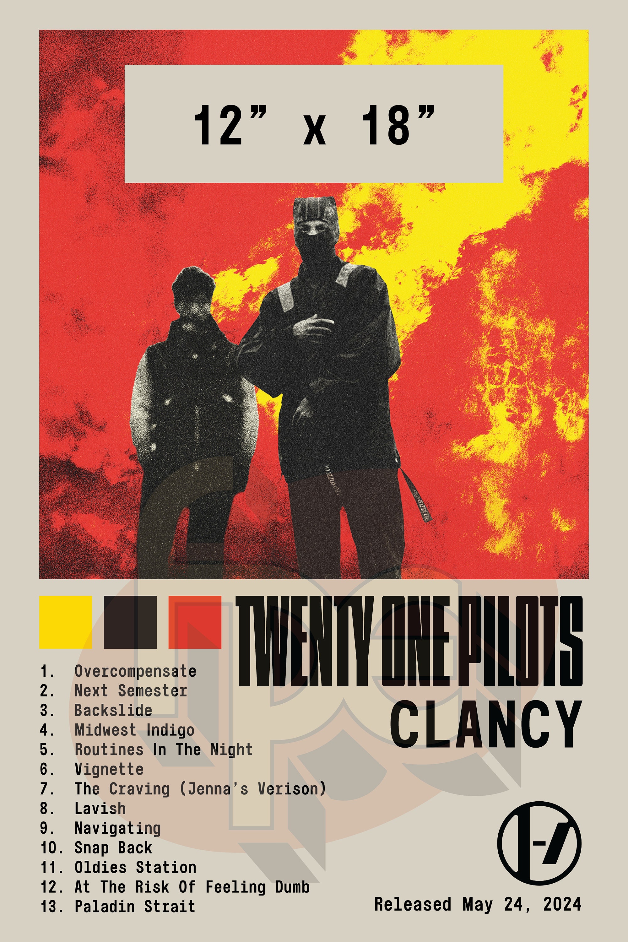 Clancy Album Poster Twenty One Pilots Cover Tracklist Merch Next ...