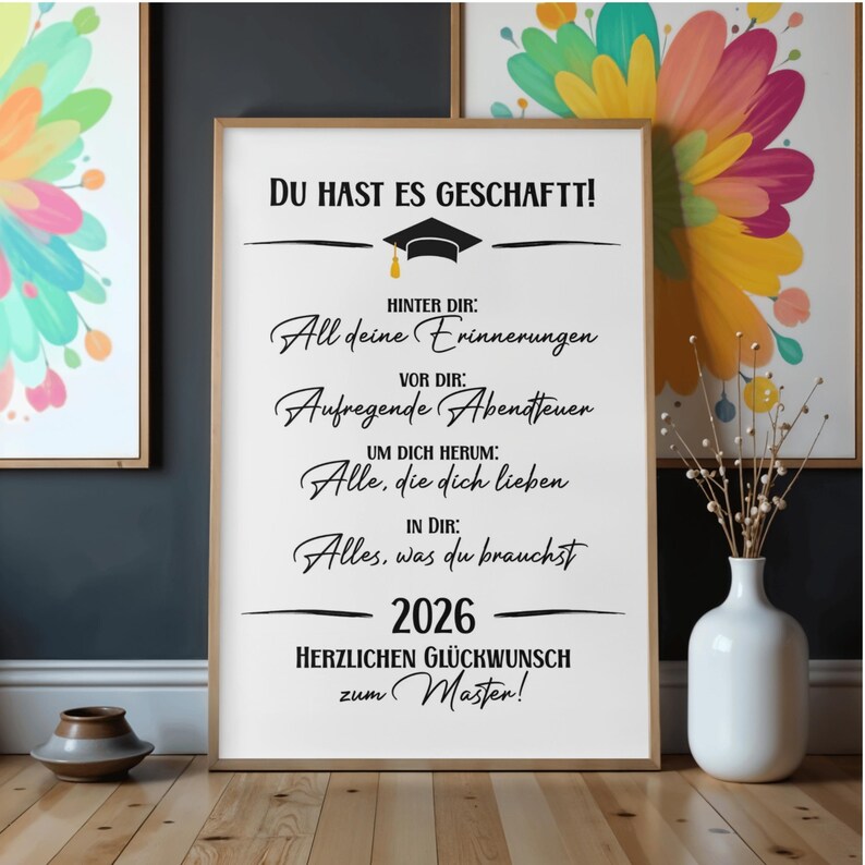 Digital Poster for the 2026 Master's Degree – a Gift for Graduates ...