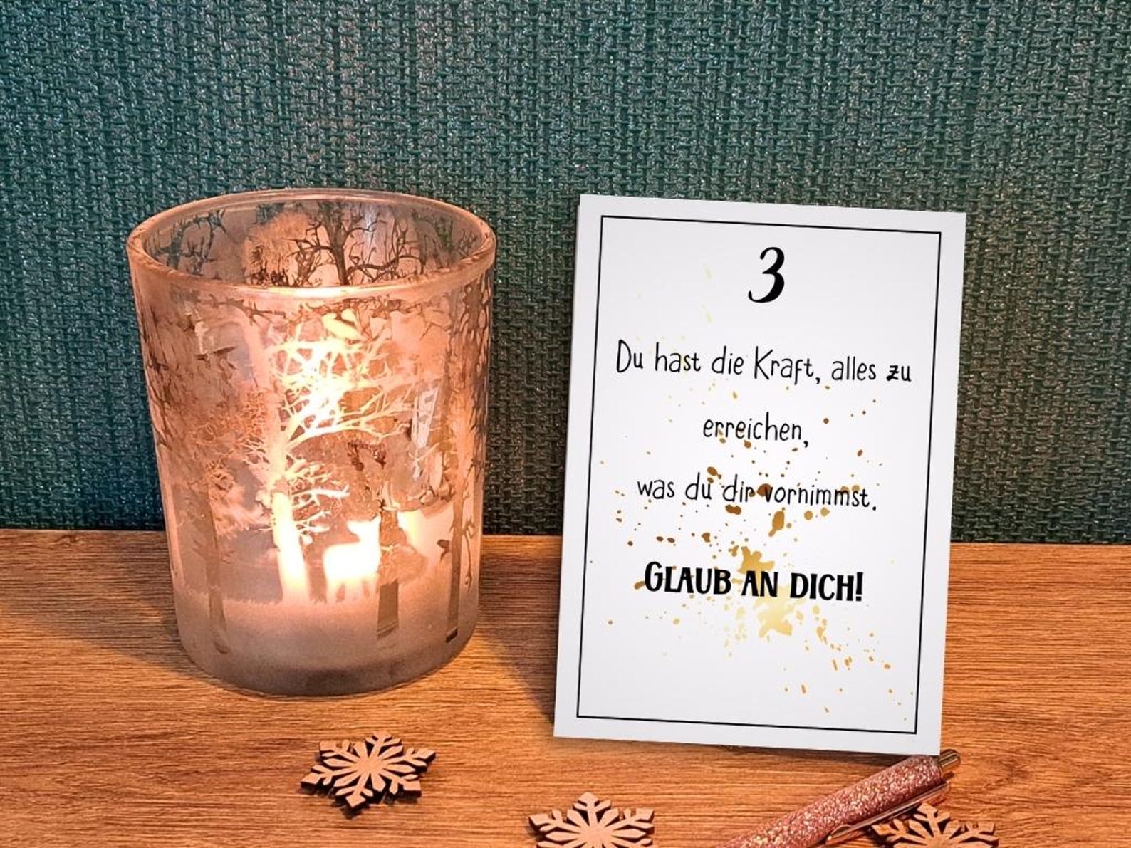 DIY Advent Calendar to Print | PDF "positive Sayings" | Make Your Own ...