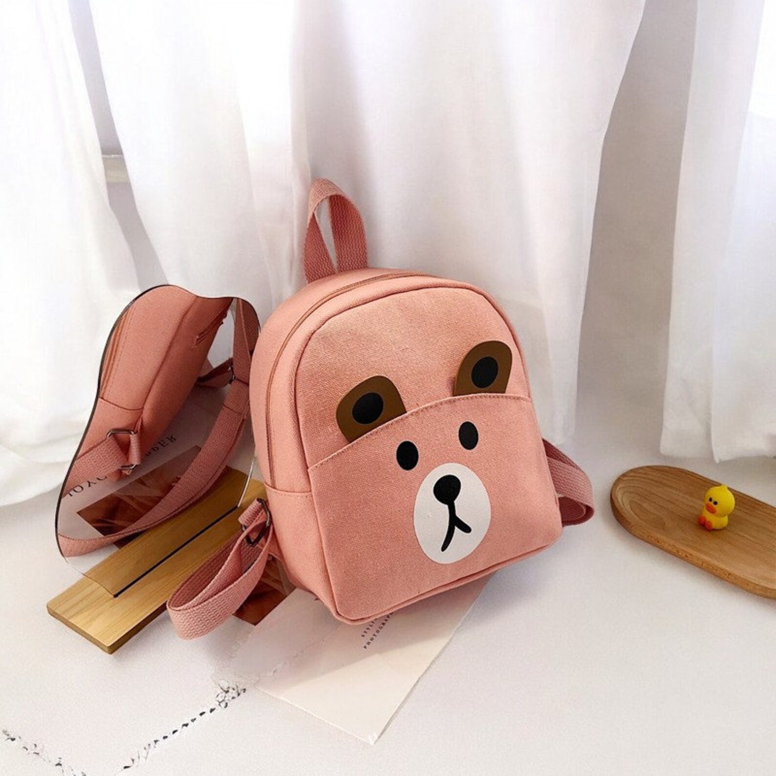Cute Bear Themed Mini Backpack, Small Travel Bag for Kids, Animal ...