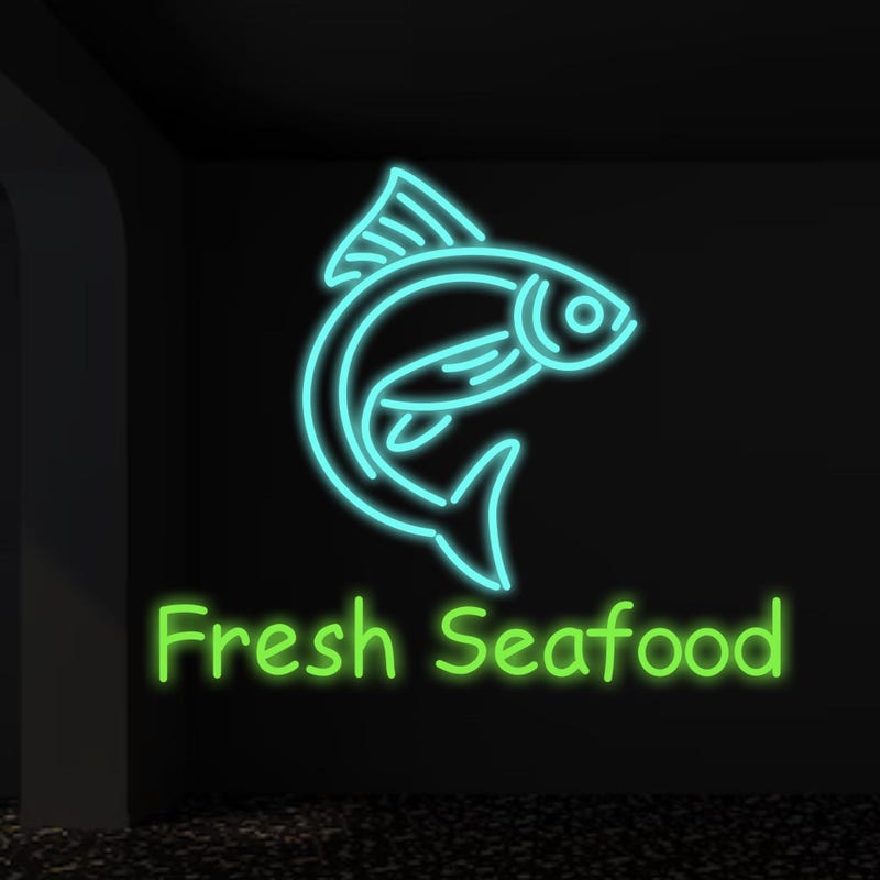 Fresh Fish Sign - Etsy