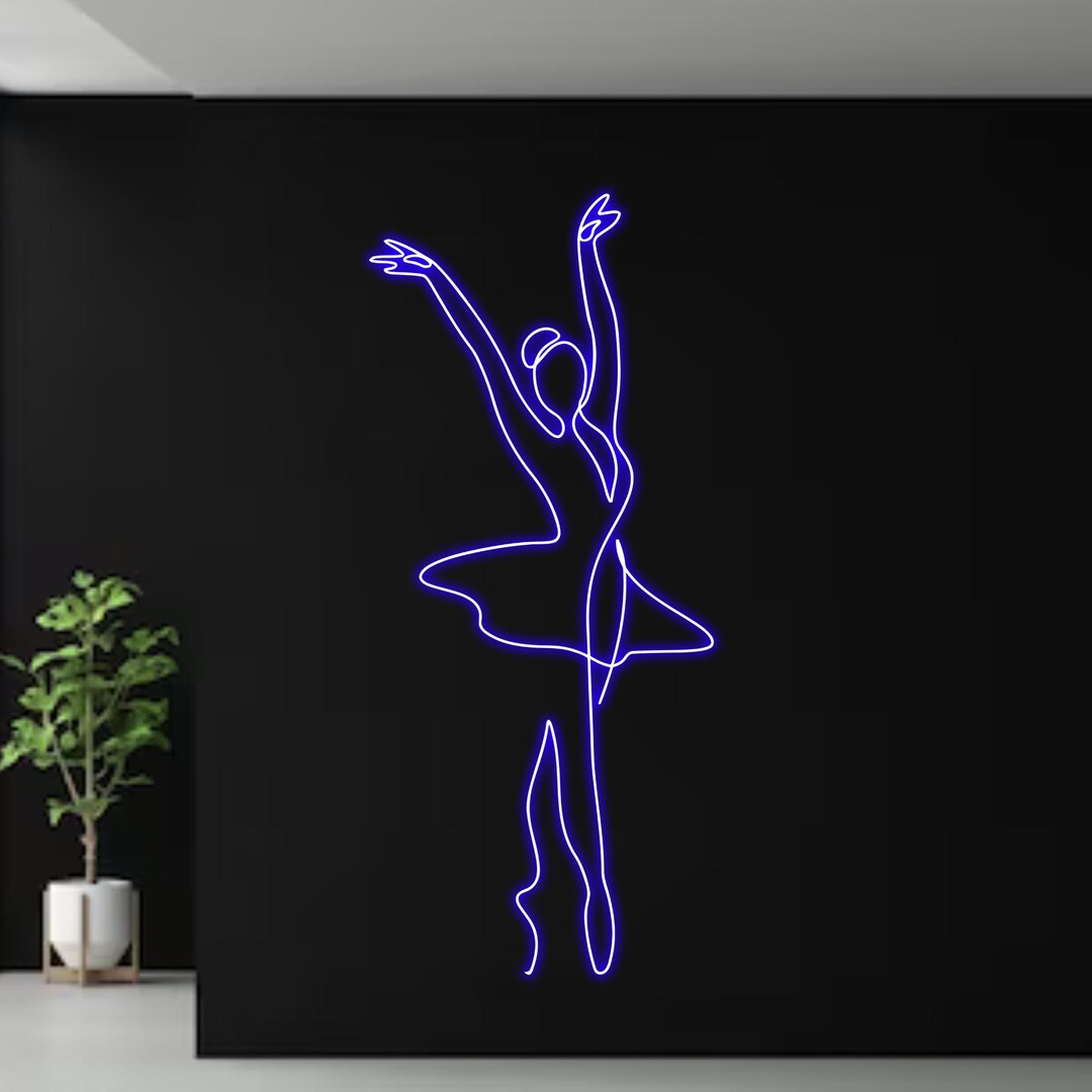 Free Delivery Ballet Dancer Neon Sign, Ballet Dance Girl Light ...