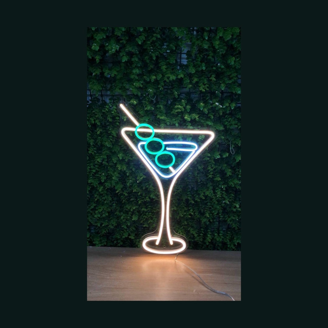 Tequila Salt Lime Neon Sign, Cocktail Bar Light Sign, Customized Bar ...