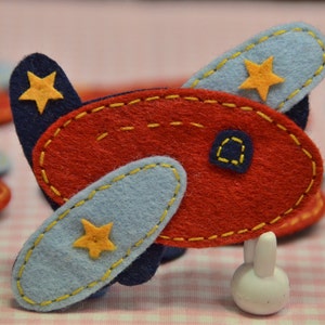 Set of 6pcs Handmade Felt Airplane--devil Red (FT352) - Etsy
