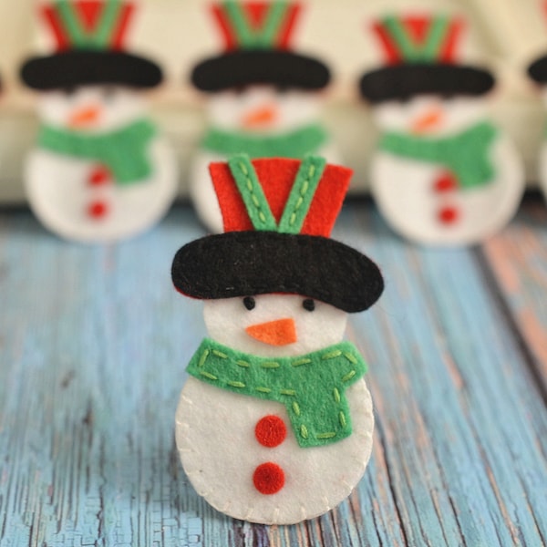 Felt Snowman - Etsy