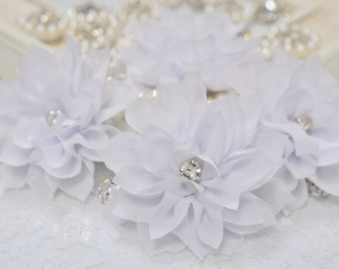 New! 4pcs Handmade Silk Flowers--white (FB1042) - Etsy