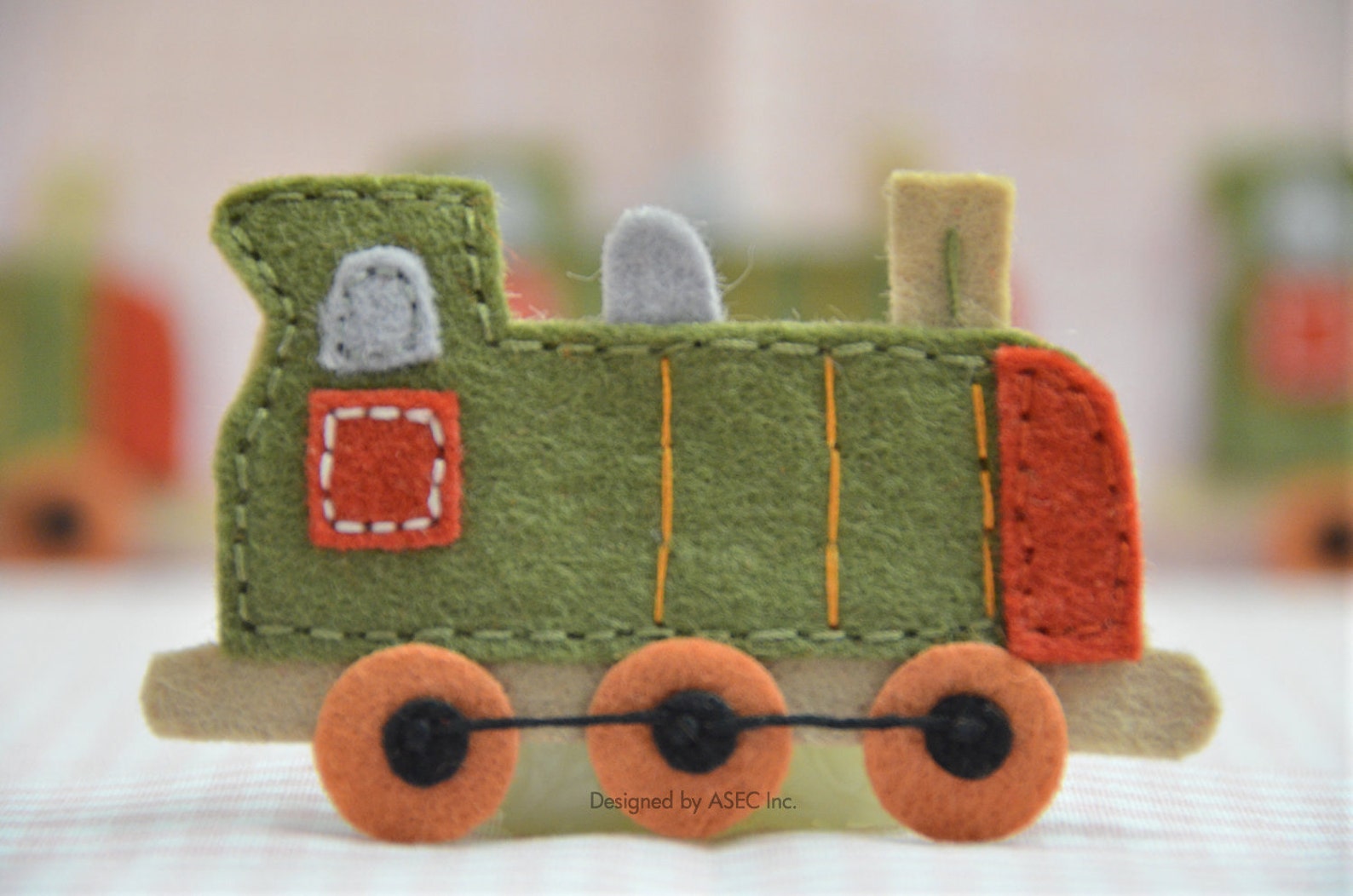 Set of 4pcs Handmade Felt Traindark Moss FT731 | Etsy