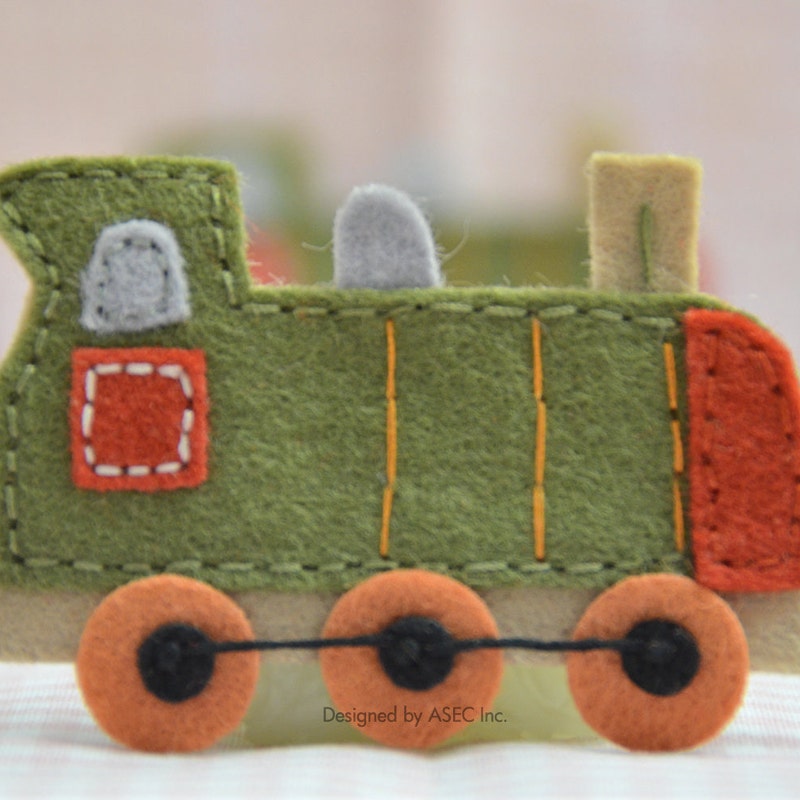 Felt Train Ornament - Etsy