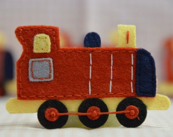 Set of 4pcs Handmade Felt Traindark Moss FT731 | Etsy