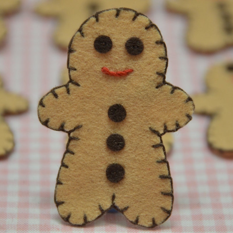 Felt Gingerbread Man - Etsy